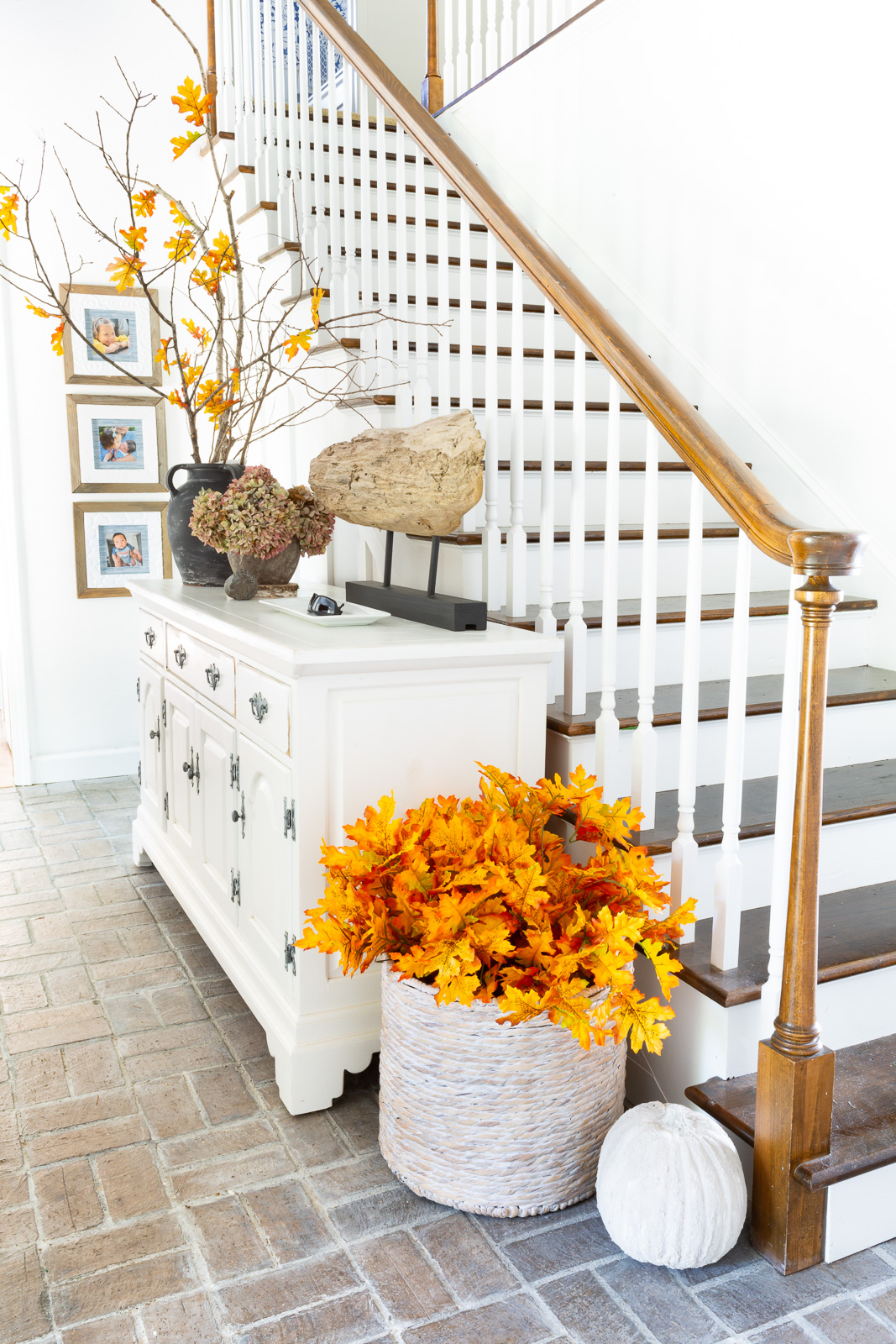 How to Style the Same Faux Fall Leaf Branch 3 Different Ways - In My ...