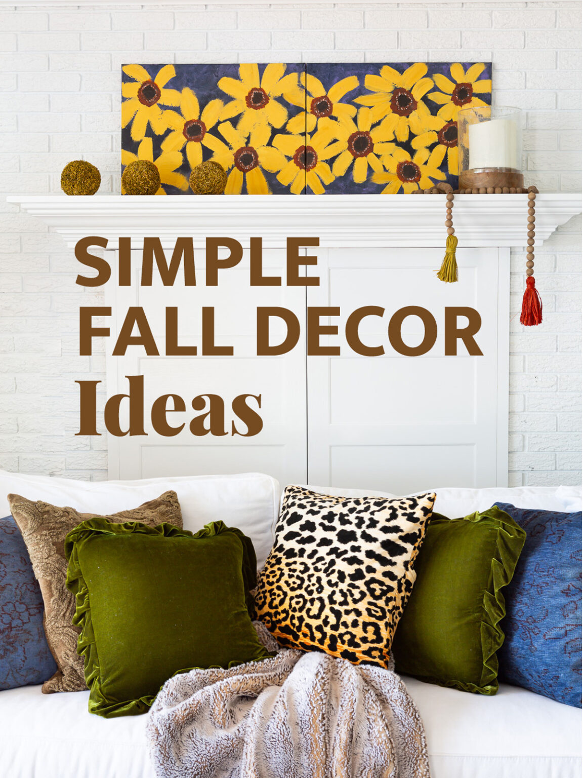 Simple Fall Decor in My Living Room - In My Own Style
