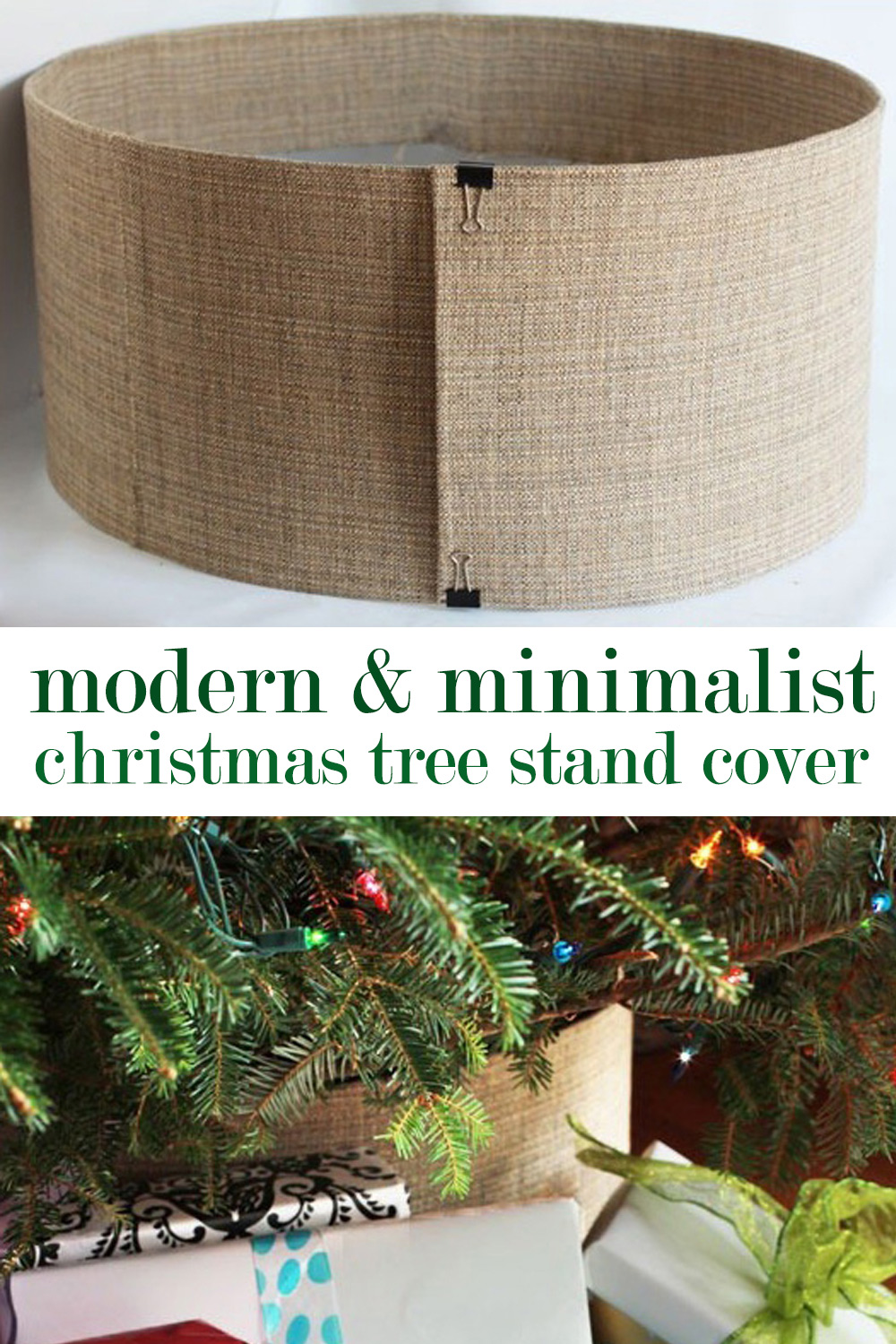 Modern + Minimalist Christmas Tree Collar - In My Own Style