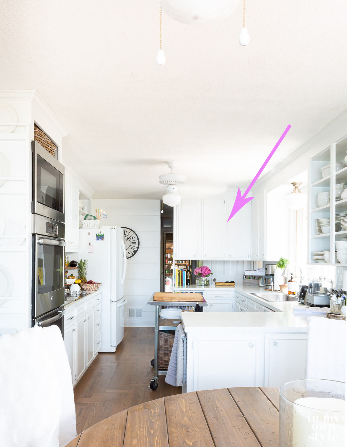 Reveal: Kitchen Wall After Removing Upper Cabinets - In My Own Style