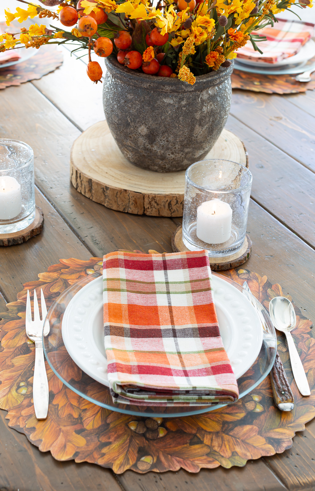 Double-Duty Thanksgiving Table Centerpiece - In My Own Style